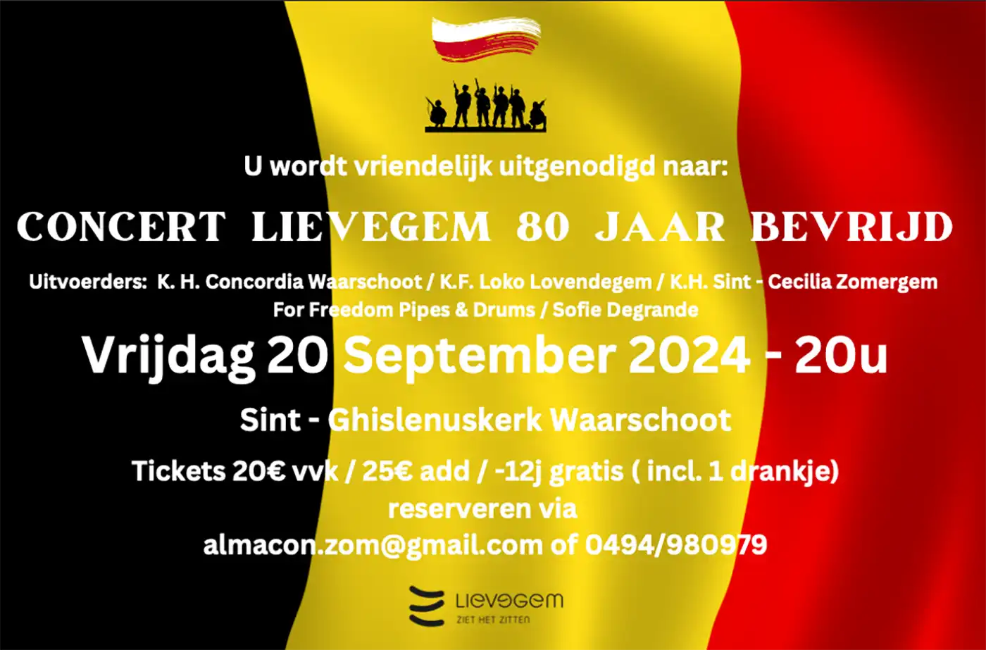 Prestigieus bevrijdingsconcert Lievegem - Taptoe